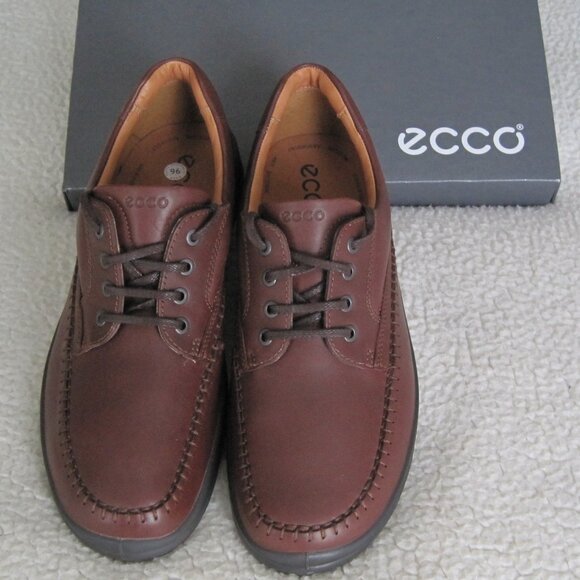 Ecco | Shoes | Ecco Seawalker New Brownrust Leather Oxford Shoes Size ...